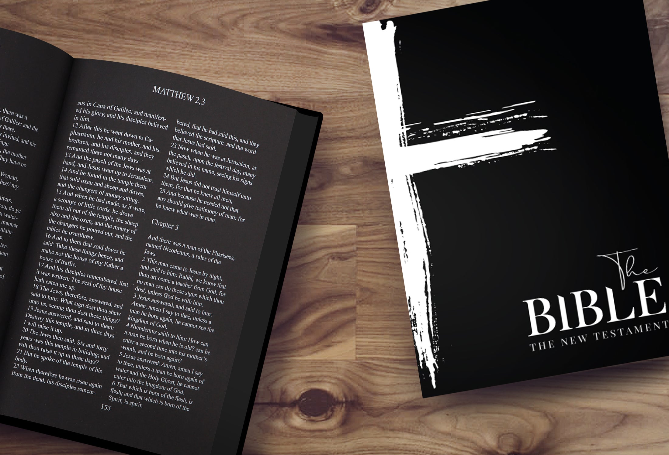Hardcover Edition The Bible on Black Paper – MONOCHROME BIBLE